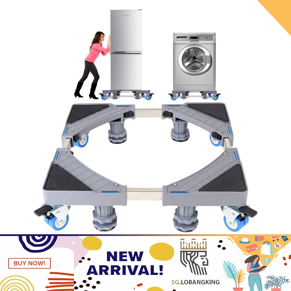[sg stock] Mobile Roller, Washing Machine Stand Base,Mobile Base for ...