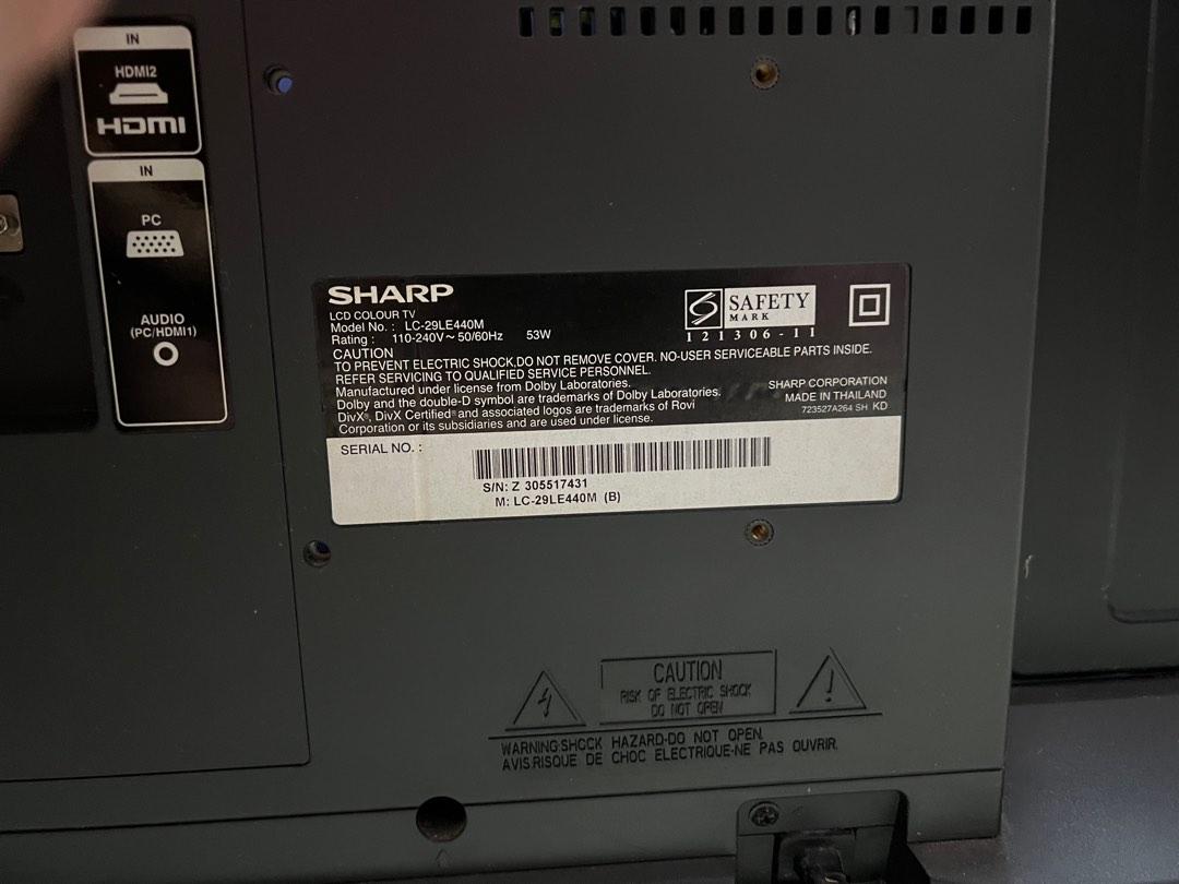 Sharp LCD TV 28 inch, TV & Home Appliances, TV & Entertainment, TV on ...