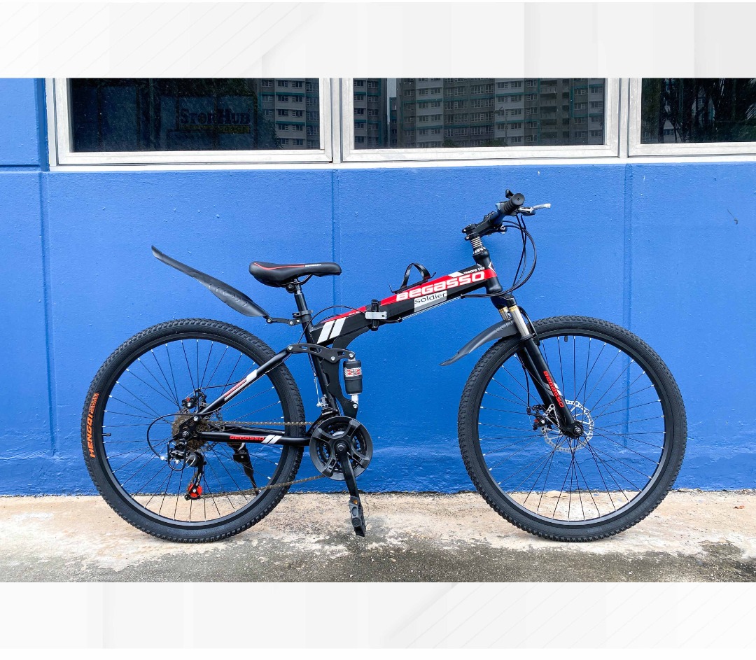 Shimano gear 21 speed 26" Wheel Begasso Foldable mountain bike MTB 21 ...