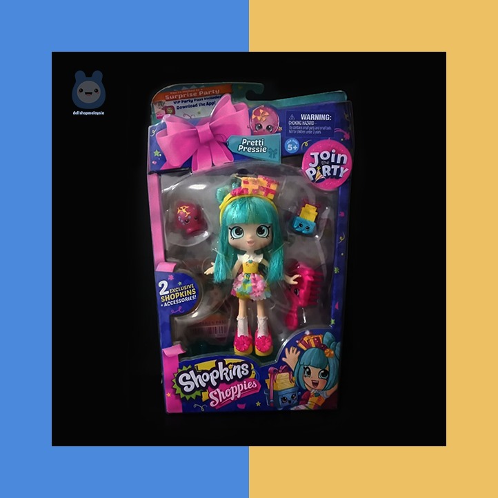 Shopkins Shoppies Pretti Pressie Doll Figure - 5 Years & Above (SOLD ...