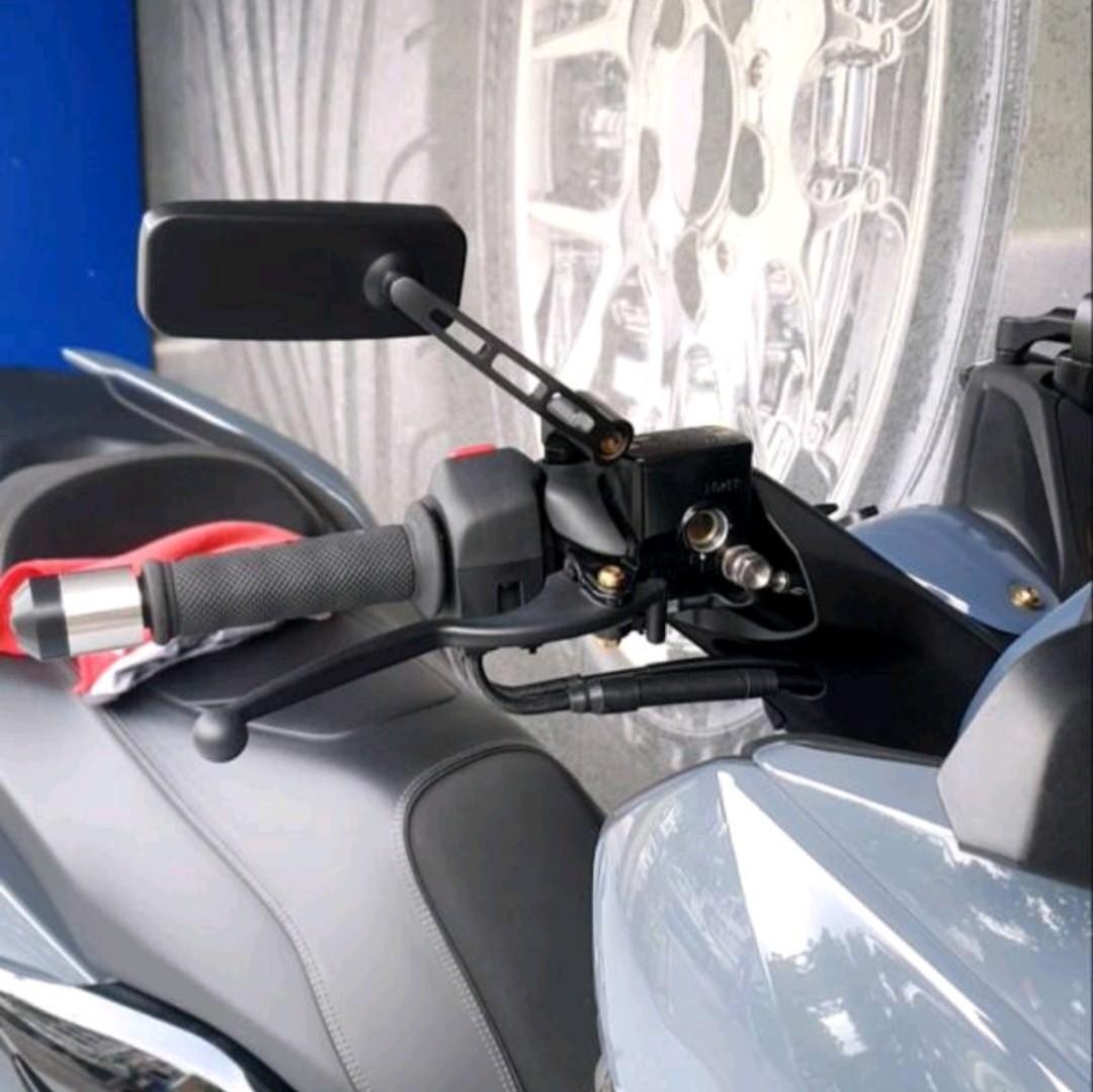 Rectangle Side Mirror - YAMAHA NMAX XMAX TMAX AEROX MT155 FZ16 SPARK ...