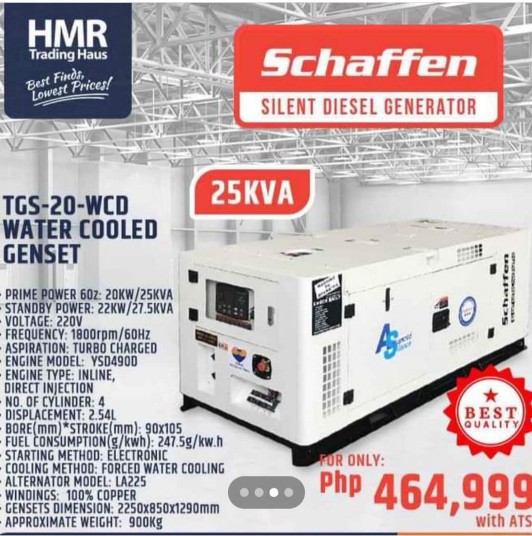 Silent disesel generator 25kva, Commercial & Industrial, Industrial ...