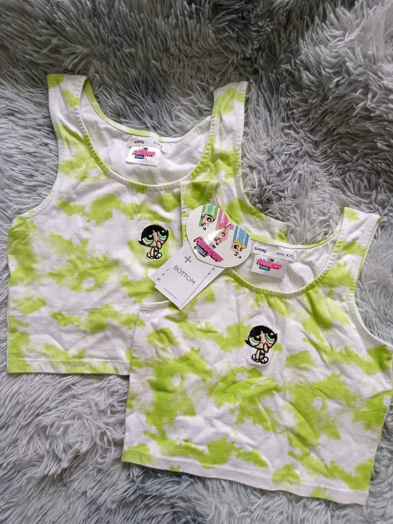 SINSAY POWER PUFF GIRLS BUTTERCUP TANK TOP, Women's Fashion, Tops ...