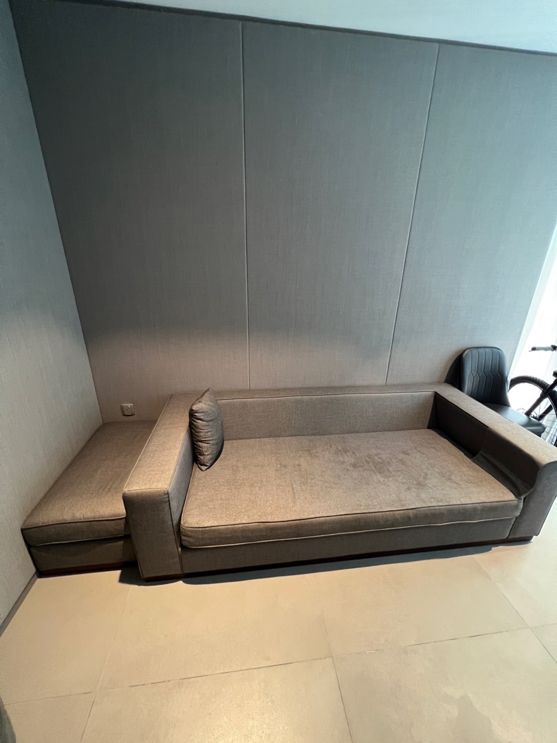 Sofa 3 seater + leg rest, Furniture & Home Living, Furniture, Sofas on ...