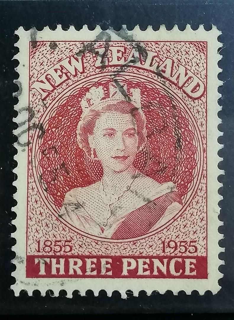 STAMPS ( 1955 ) -3 PENCE NEW ZEALAND - 1955 ( RM10 ), Hobbies & Toys ...