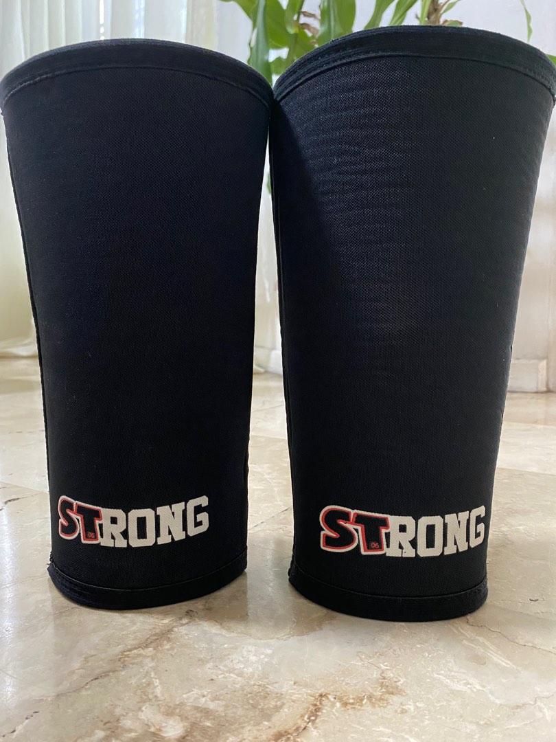 STrong 7mm Black Knee Sleeves, Sports Equipment, Other Sports Equipment ...