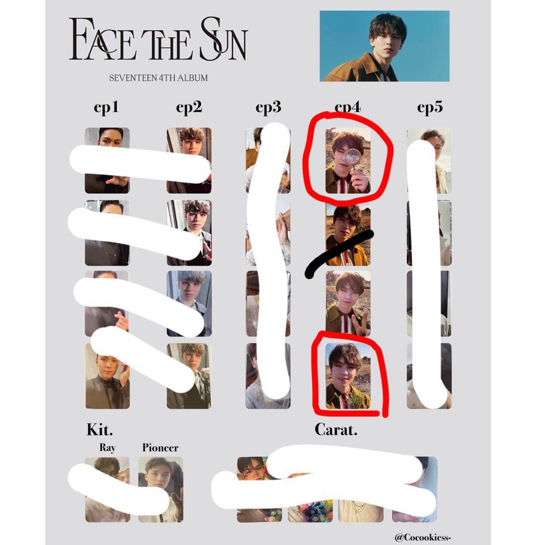 svt/WTT SEVENTEEN FACE THE SUN SECTOR 17 PC, Hobbies & Toys ...