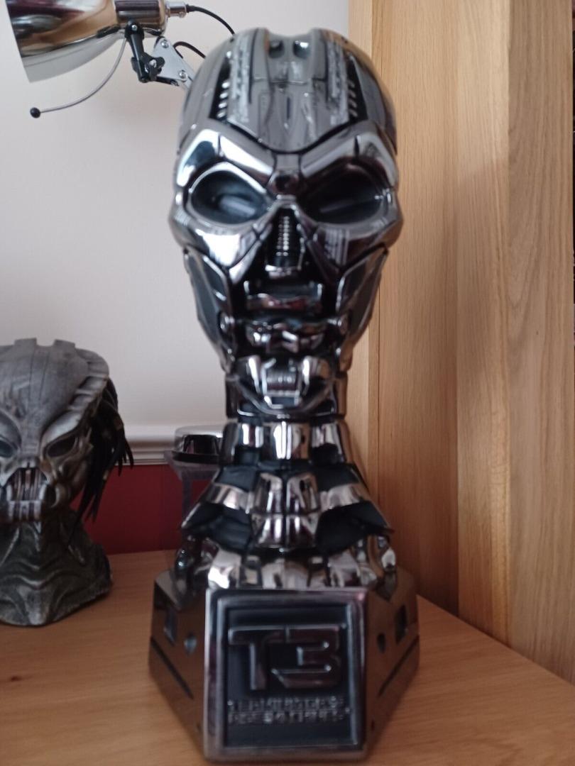 TERMINATOR 3 ENDOSKELETON T-X T3-X 1/1 SCALE LIFE SIZE BUST REPLICA ...