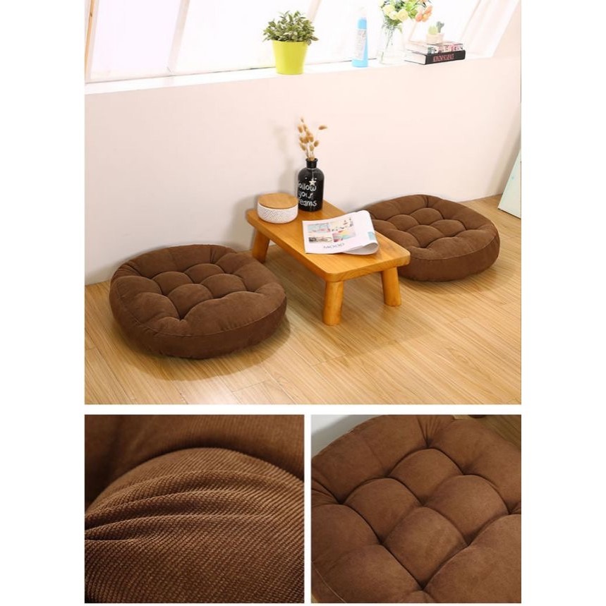 Thick Tatami Floor Seats Cushion Pure Cotton Round Comfortable Square ...