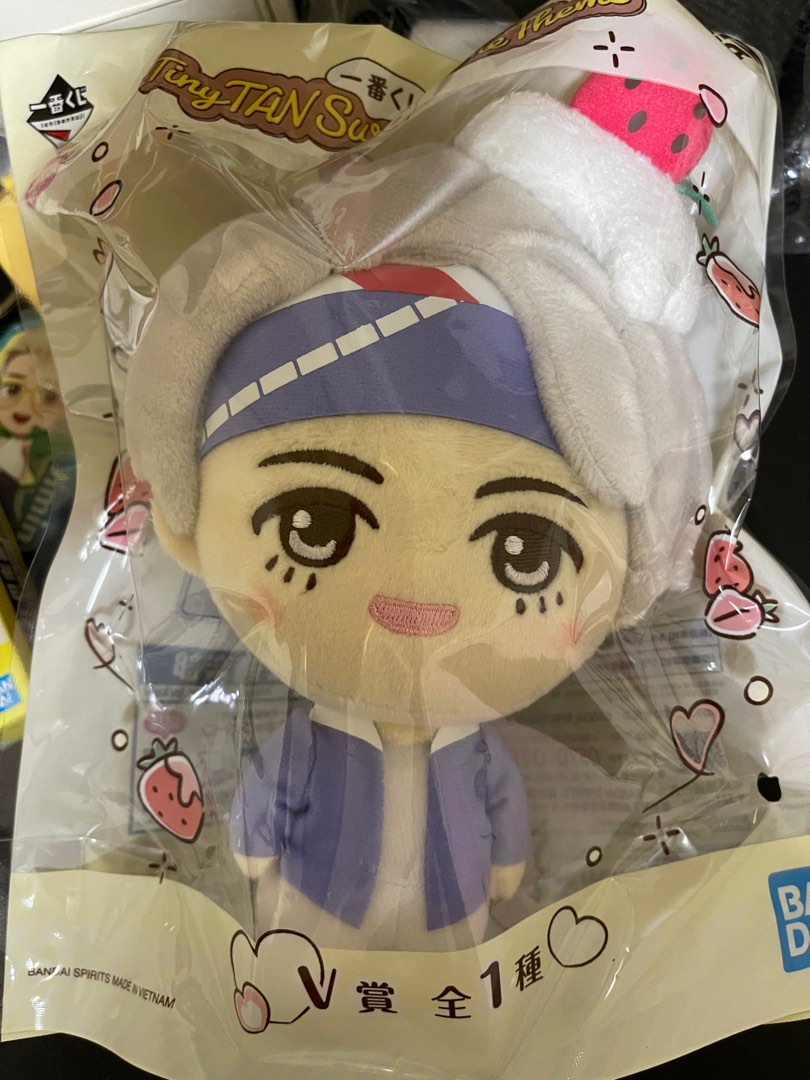 Tinytan BTS Sweet Time theme kuji V trade for Jimin plush, Hobbies & Toys, Toys & Games on Carousell