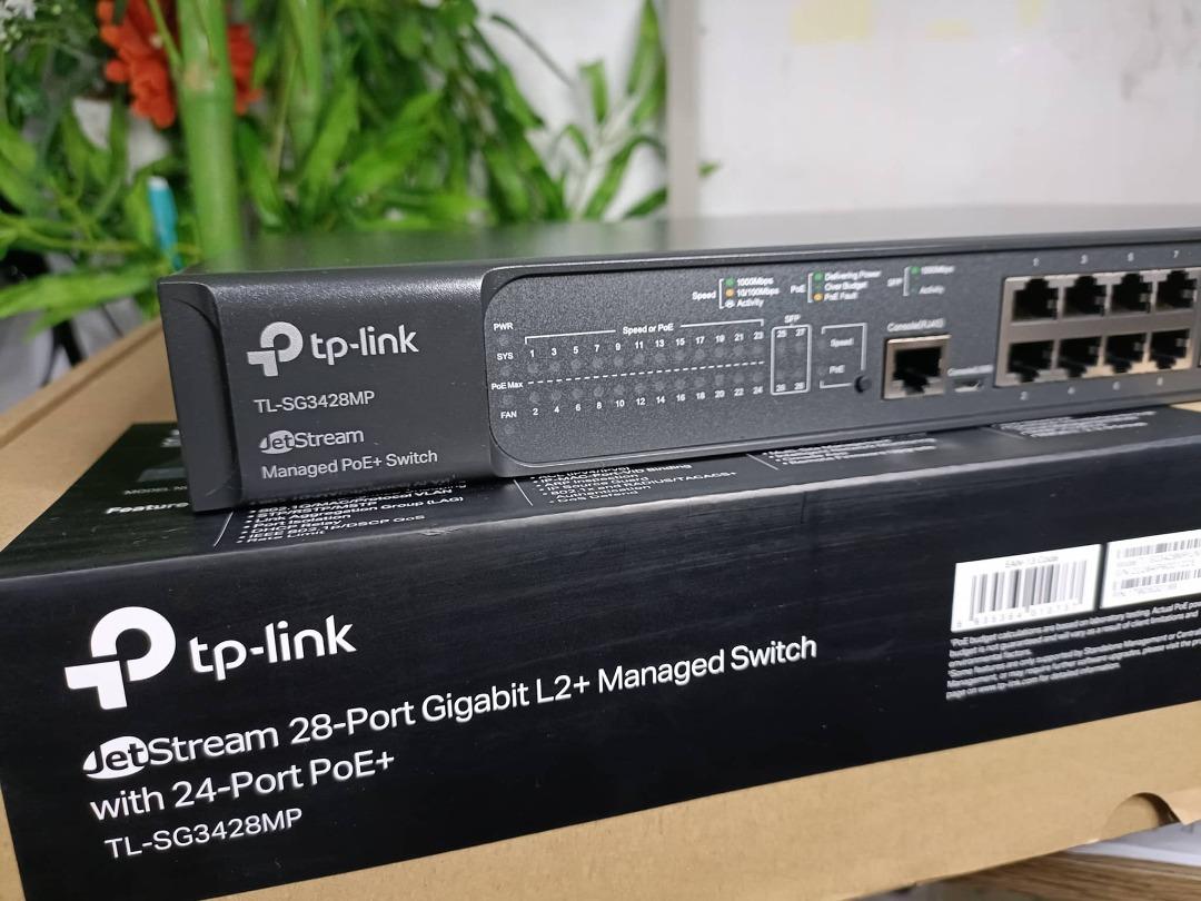 TP-LINK TL-SG3428MP JetStream 28-Port Gigabit L2+ Managed Switch with ...
