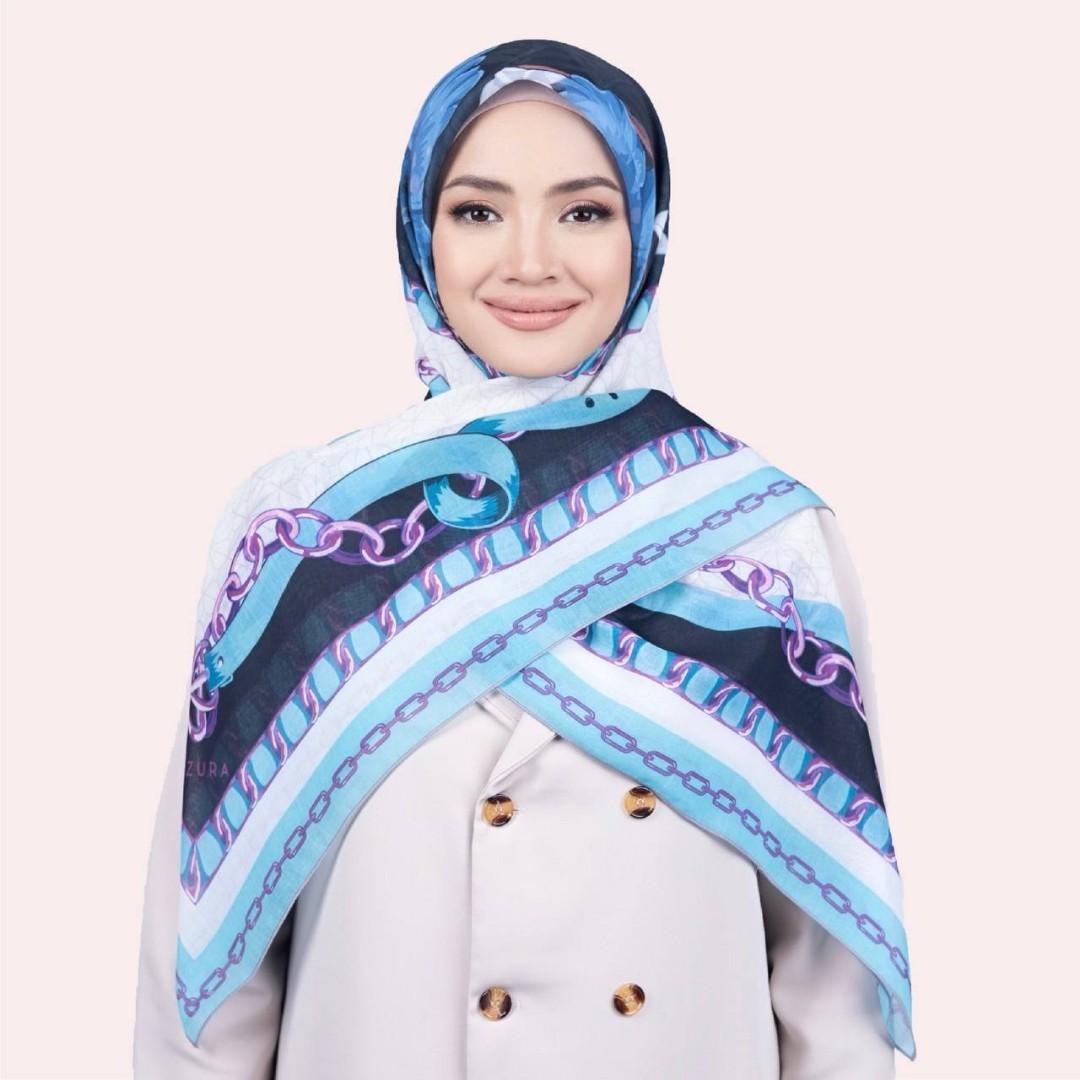 Tudung Fazura Bunga Ria Raya, Women's Fashion, Muslimah Fashion, Hijabs ...