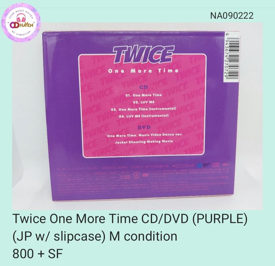 TWICE One More Time CD/DVD (PURPLE unsealed), Hobbies & Toys, Music ...