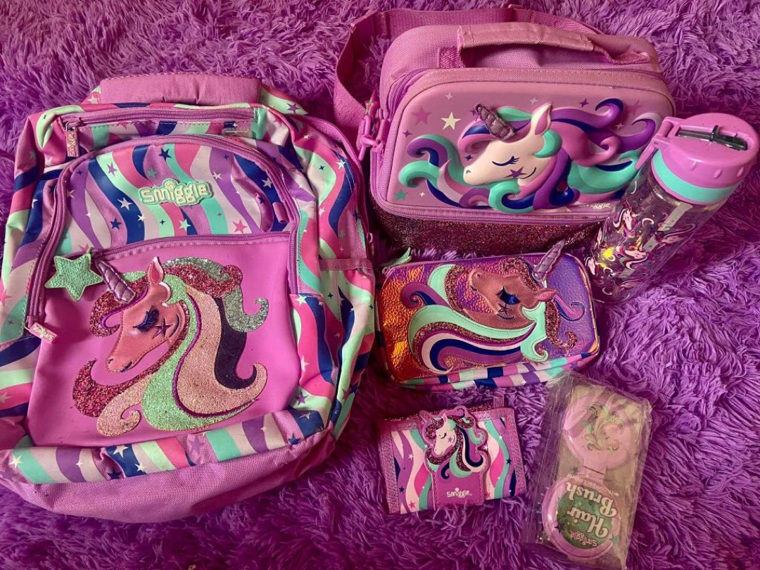Unicorn Smiggle Set, Women's Fashion, Bags & Wallets, Backpacks on ...