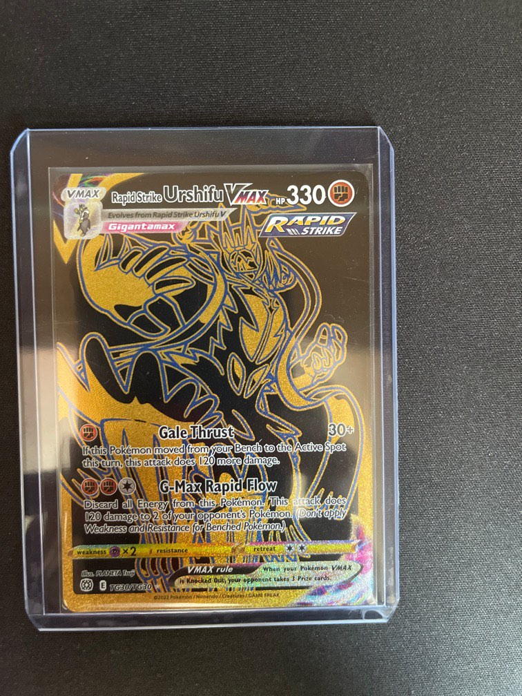 Urshifu gold vmax, Hobbies & Toys, Memorabilia & Collectibles, Fan ...