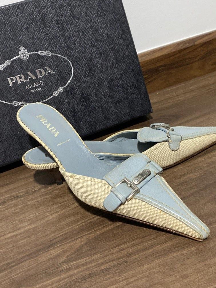 Vintage Prada Heels, Women's Fashion, Footwear, Heels on Carousell