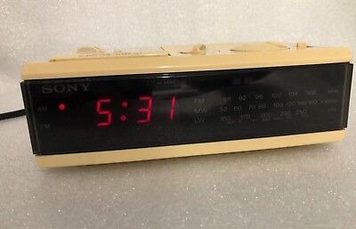 Vintage Sony Model ICF-C3L Digimatic FM/MW/LW DIGITAL Alarm Clock Radio ...