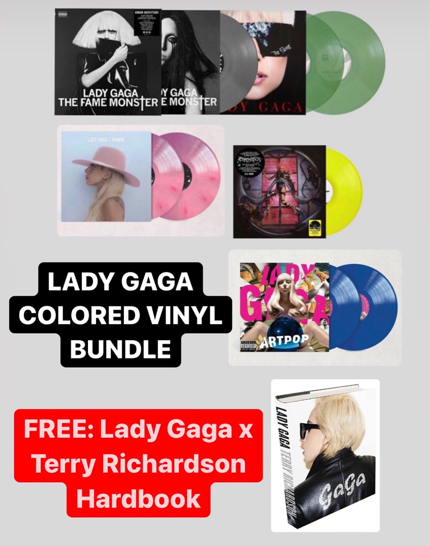 Vinyl Bundle - Lady Gaga - Fame Monster Box Set - ARTPOP UO Blue ...