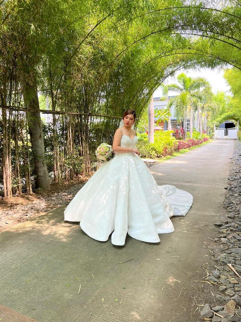 Wedding Gown Chelsea Cone, Women's Fashion, Dresses & Sets, Evening ...