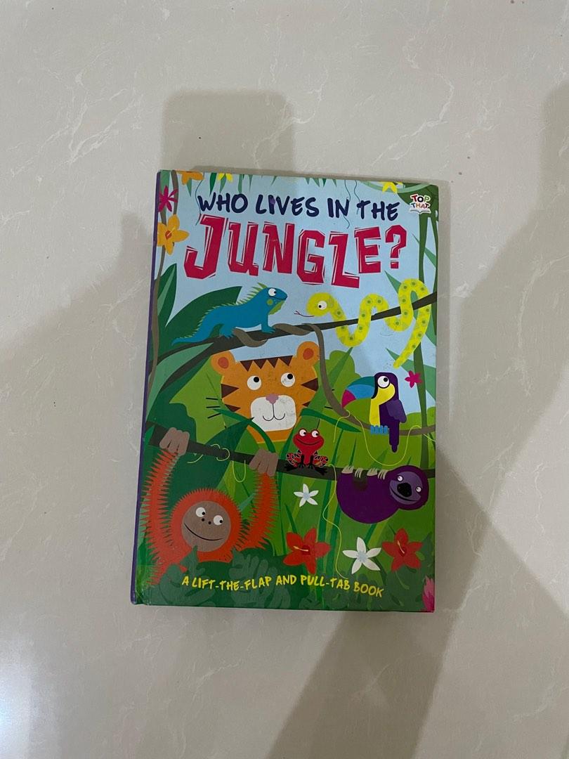 Who lives in the jungle, Buku & Alat Tulis, Buku Anak-Anak di Carousell