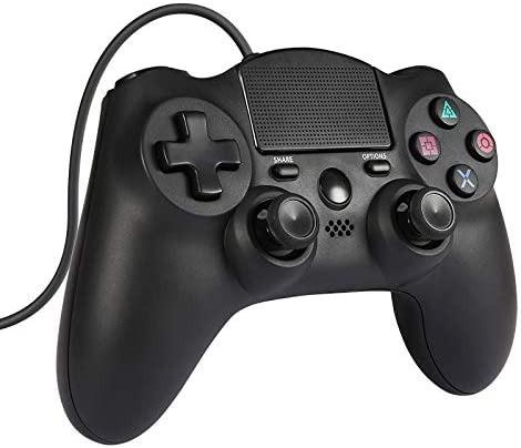 Wired PS4 Gamepad MK08 Wired Controller for Playstation 4 Console/PC with Dual Vibration Fuction ...