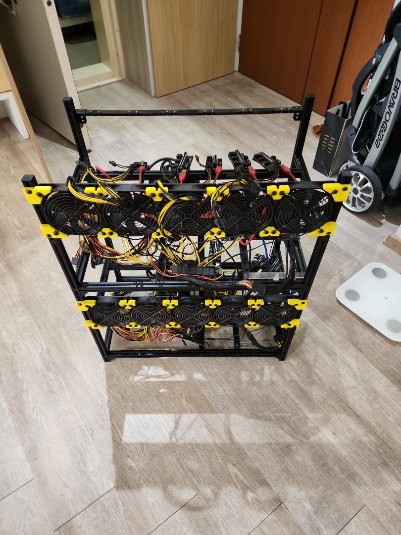 12 GPU - Veddha Mining Rig Skeleton / Veddha Frame, Computers & Tech ...