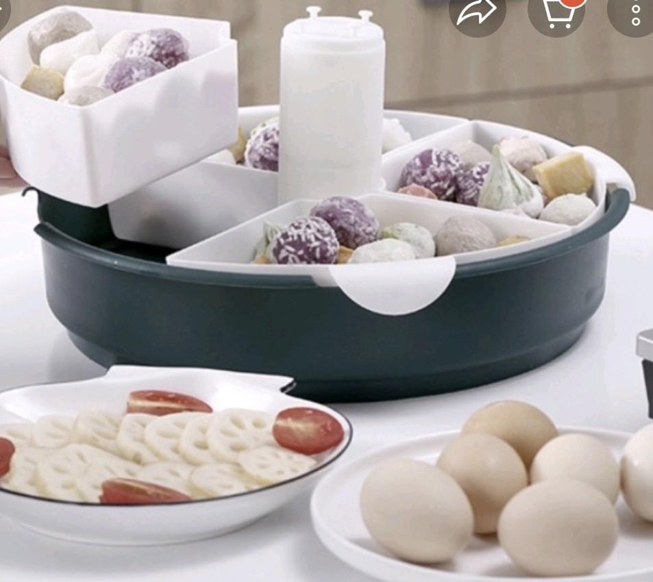 3 tier rotation food tray for steam boat, TV & Home Appliances, Kitchen ...