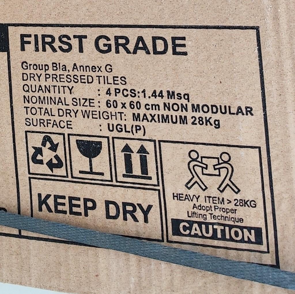 60cmx60cm First Grade Porcelain Tiles, Furniture & Home Living ...