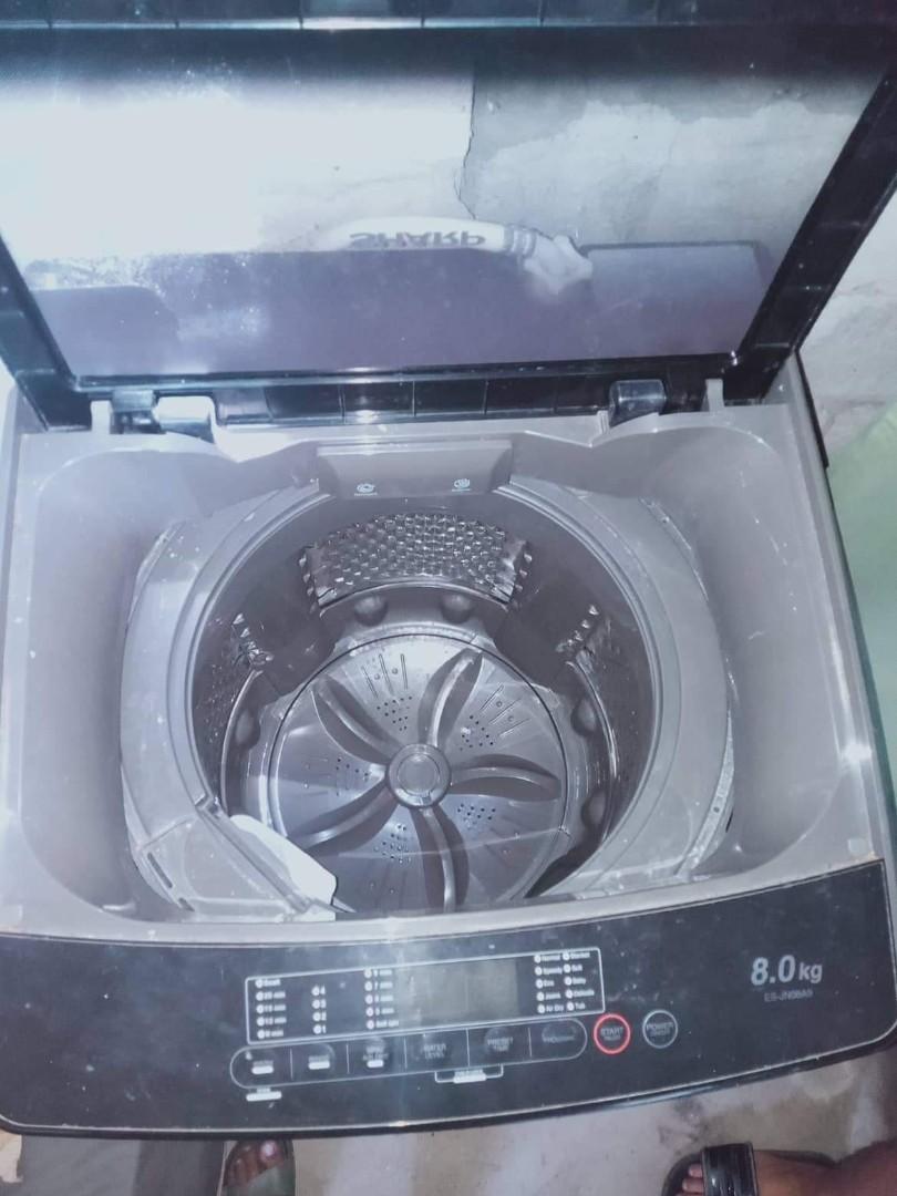 8kg Sharp Automatic Washing Machine, TV & Home Appliances, Washing ...