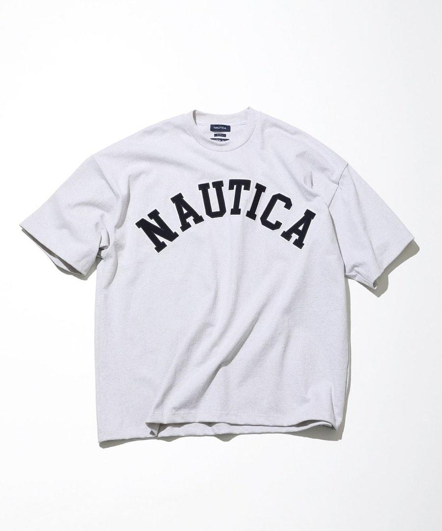 日版 Nautica Japan Too Heavy Arch Logo Tee, 男裝, 上身及套裝, T-shirt、恤衫、有領衫 ...