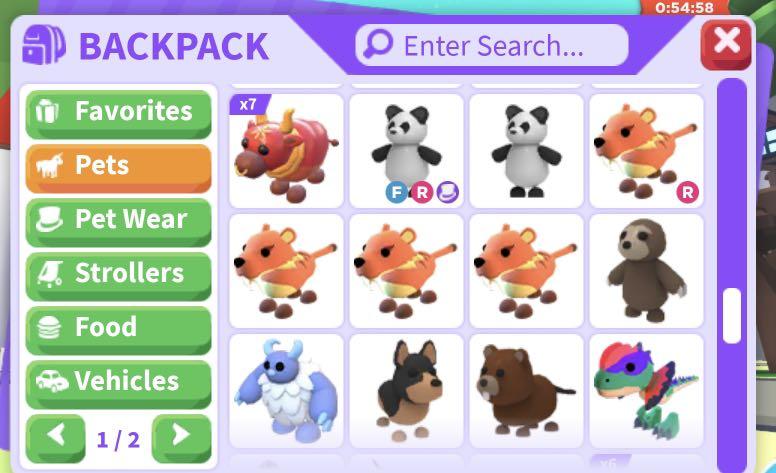 Adopt me clearance - high tier pets available (pt-1), Video Gaming ...