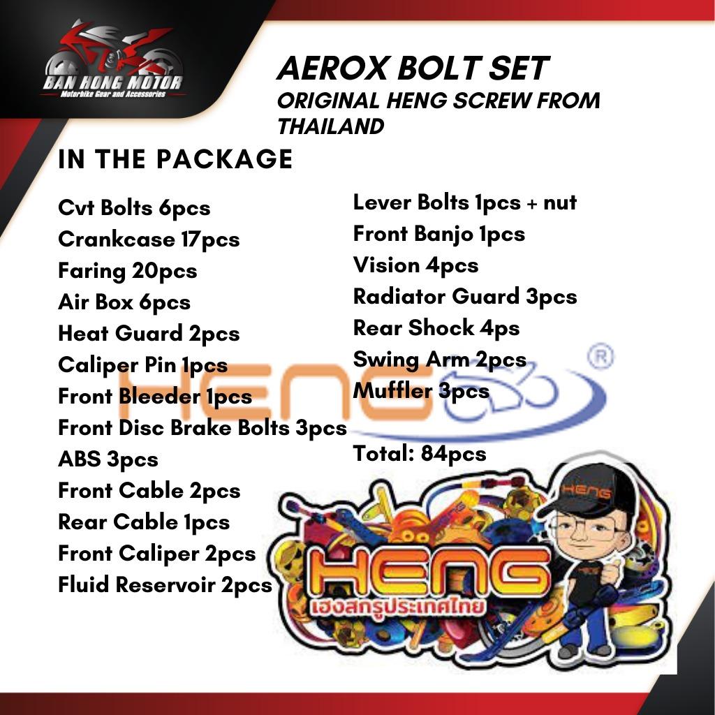 AEROX NMAX XMAX Screw PREMIUM Bolt Screw Set HENG SCREW ORIGINAL FROM ...