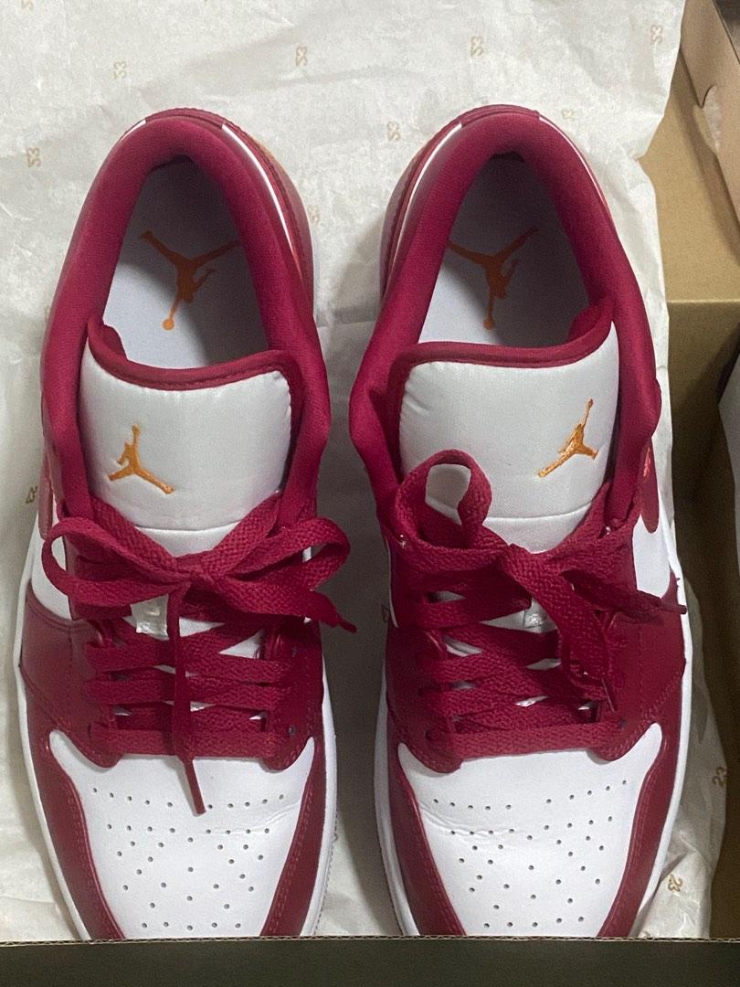 Nike Air Jordan 1 Low Cardinal Red, Men's Fashion, Footwear, Sneakers ...