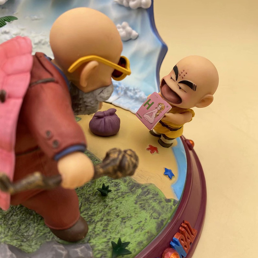 Anime Figure Dragon Ball Master Roshi Kame Sennin Goku Kuririn Action ...