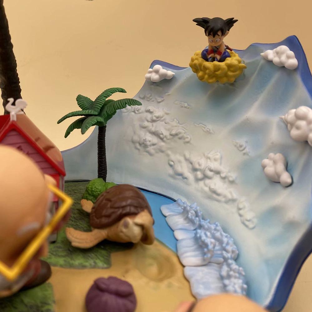 Anime Figure Dragon Ball Master Roshi Kame Sennin Goku Kuririn Action ...