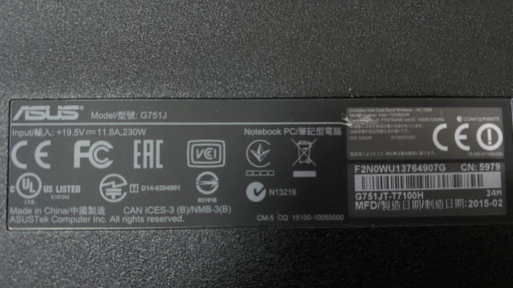 ASUS ROG G751J - WINDOWS 11! gaming laptop [upgraded 2.0TB, Primary SSD ...