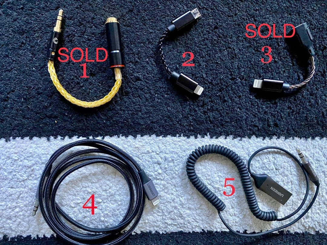 Audiophile grade cables and dongles, Audio, Other Audio Equipment on ...