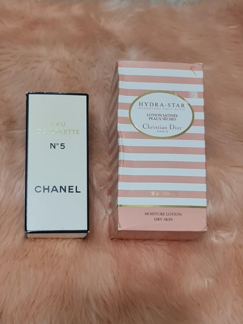 Authentic Chanel Perfume with Dior Moisture Lotion, Beauty & Personal ...