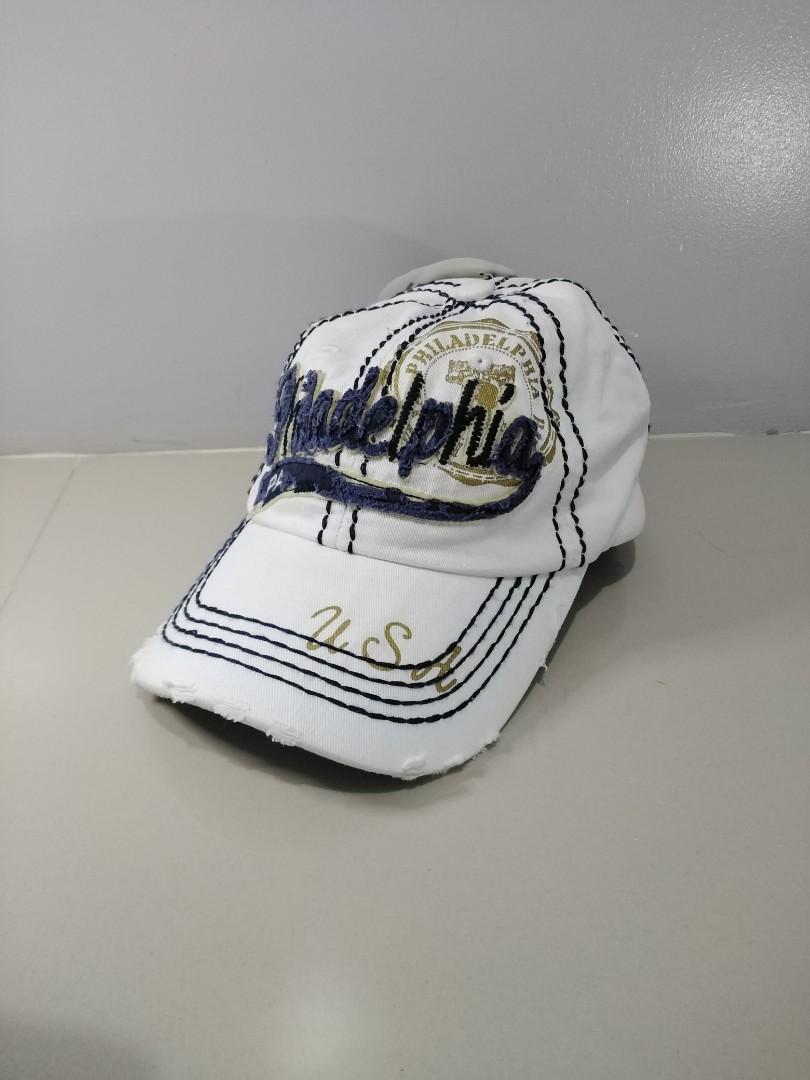 Authentic White Robin Ruth Philadelphia Baseball Cap Hat Aesthetic Y2k ...