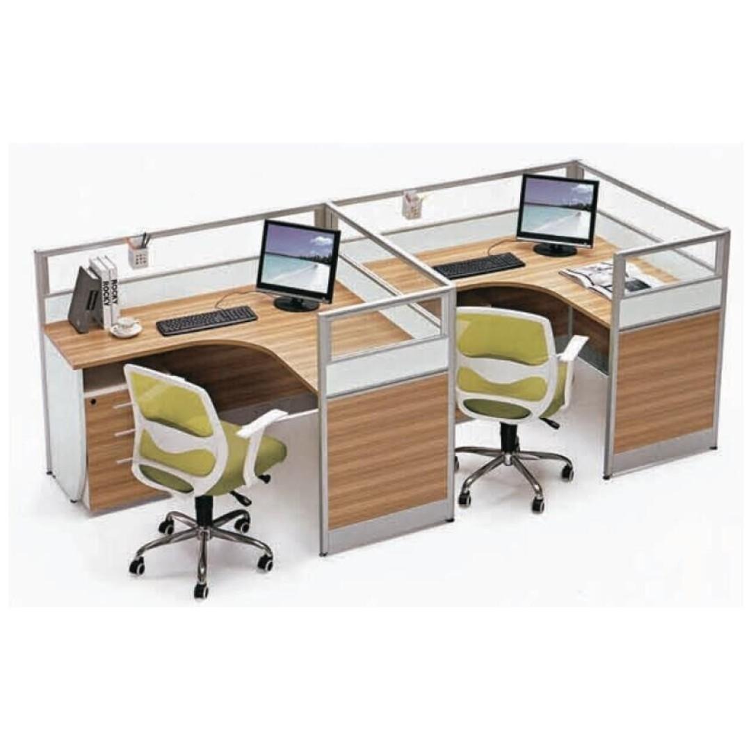 B47 Workstation w Partition, Office Table, System Furniture Cubicle ...