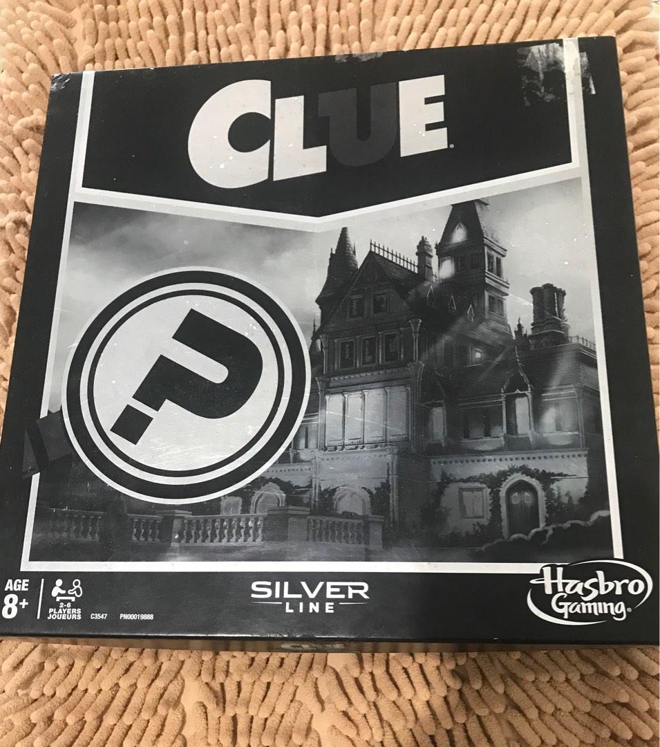 RUSH BERMONTHS SALE! BOARD GAME HASBRO "Clue" (SILVER LINE LIMITED ...