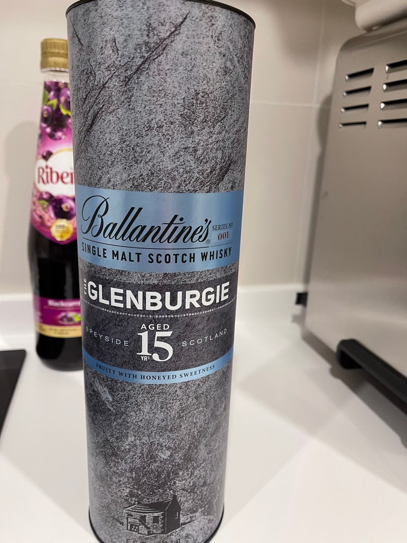 Ballantines Glenburgie 15 Year 700ml w/Gift Box, Food & Drinks, Alcoholic Beverages on Carousell