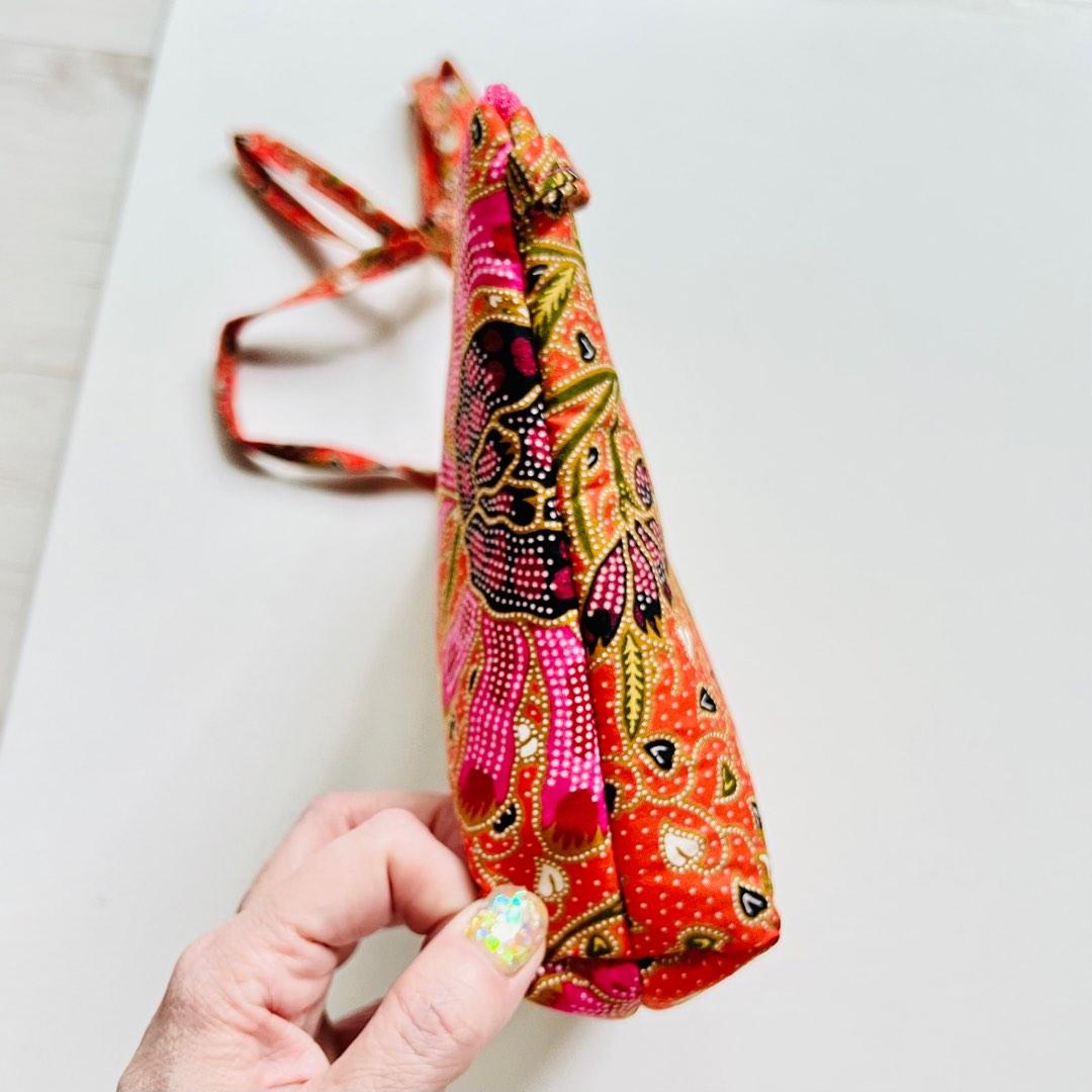 Batik Small Sling Bag Handmade in Singapore, Women's Fashion, Bags ...