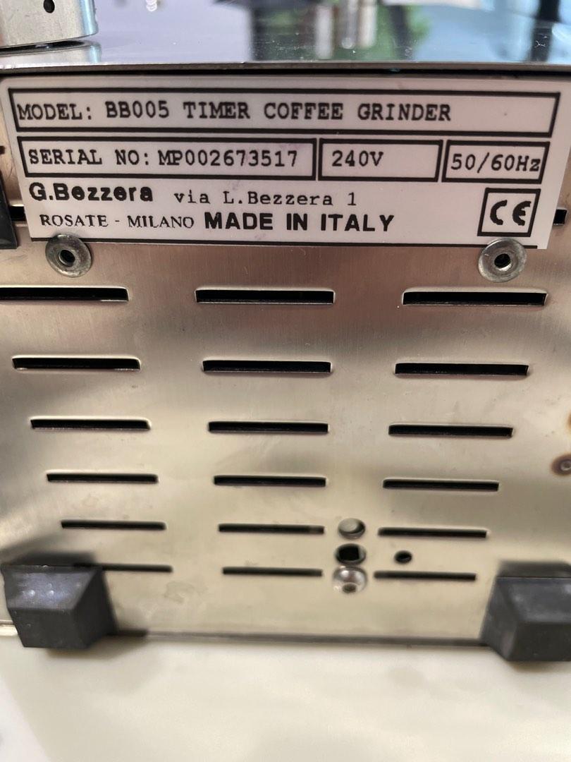 Bezzera BB005 Espresso Grinder, TV & Home Appliances, Kitchen ...