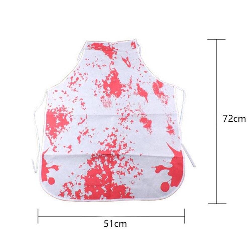 Bloody Apron and Props Halloween Costume Fake Cleaver Scimitar Knife ...
