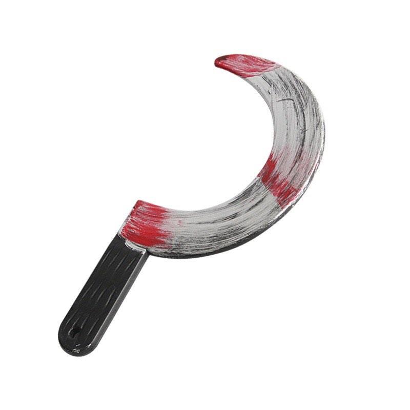 Bloody Apron and Props Halloween Costume Fake Cleaver Scimitar Knife ...