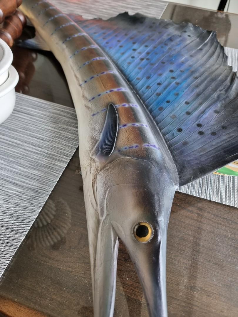 BLUE MARLIN FISH DISPLAY, Furniture & Home Living, Furniture, Other ...
