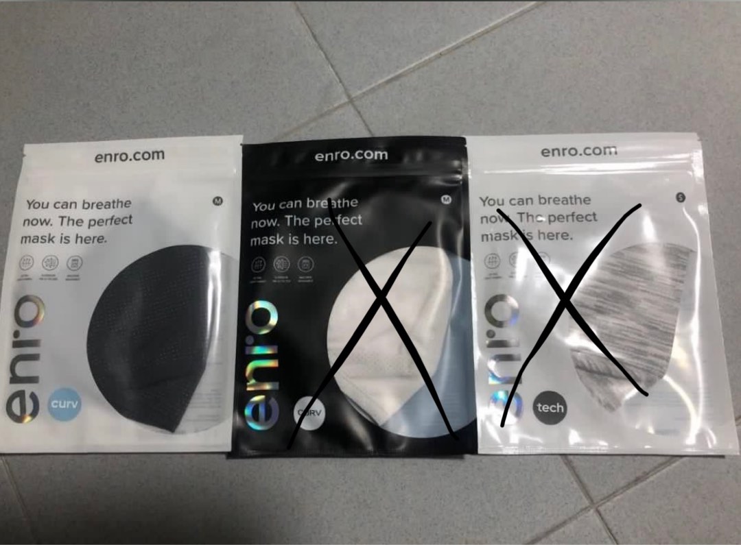 BN Enro Fabric Mask, Health & Nutrition, Face Masks & Face Shields on ...