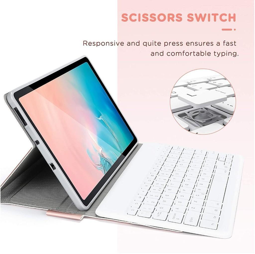 BNIB Bluetooth Backlit Keyboard Case For Samsung Galaxy Tab S6 Lite 10 4 Jelly Comb Removable