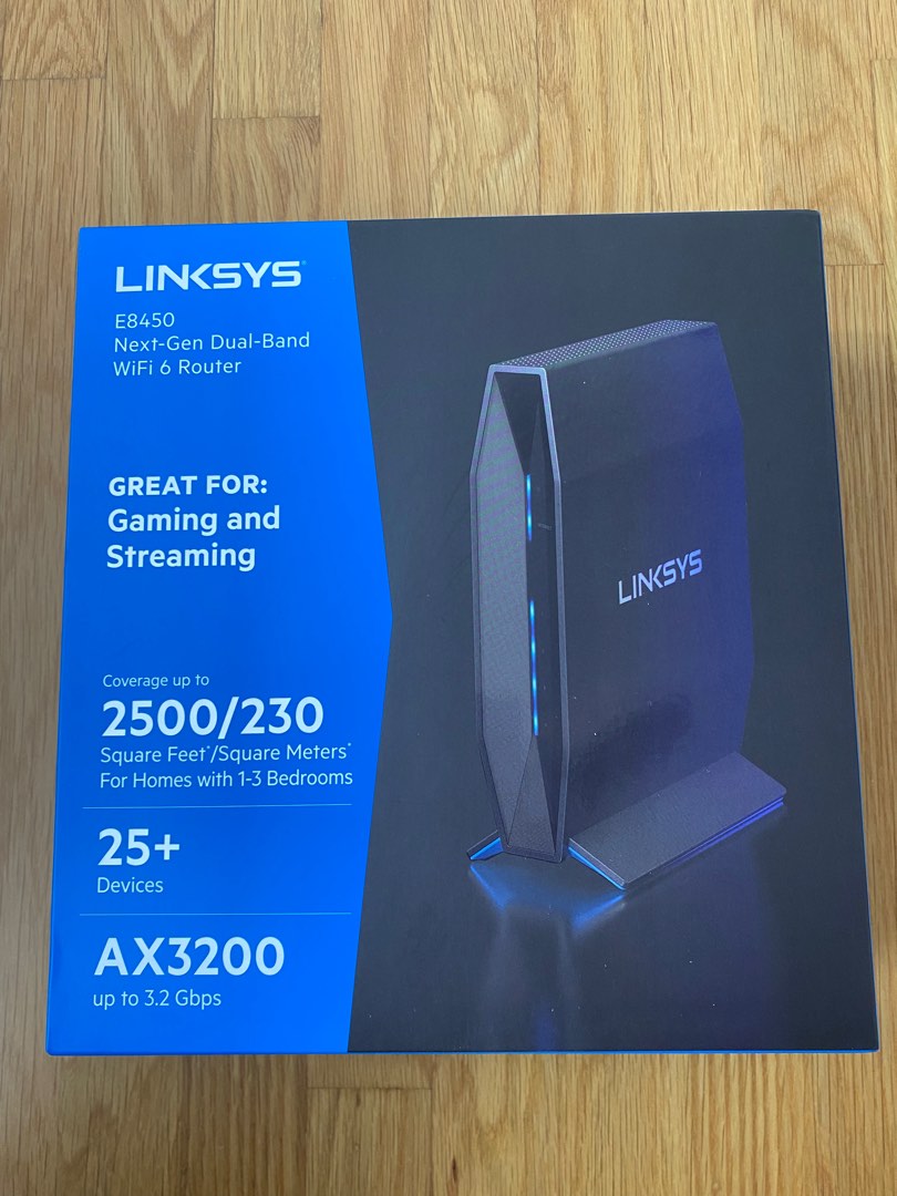BNIB Linksys E8450 AX3200 Dual Band WiFi 6 Router, Computers & Tech ...